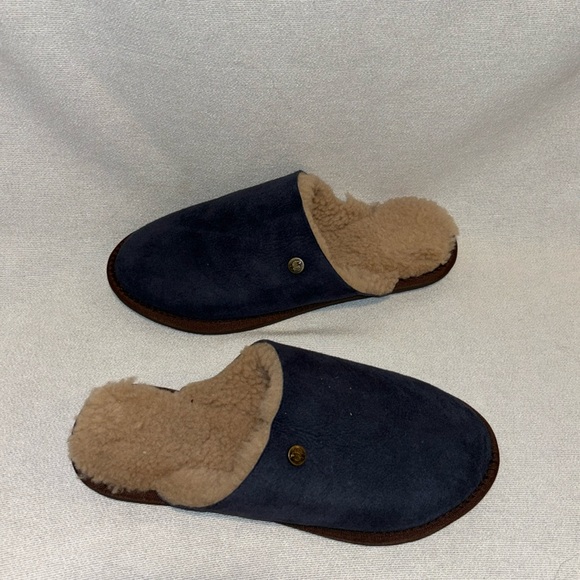 Celtic & Co | Shoes | Celtic Co Womens Blue Fur Lined Slip On Mule ...